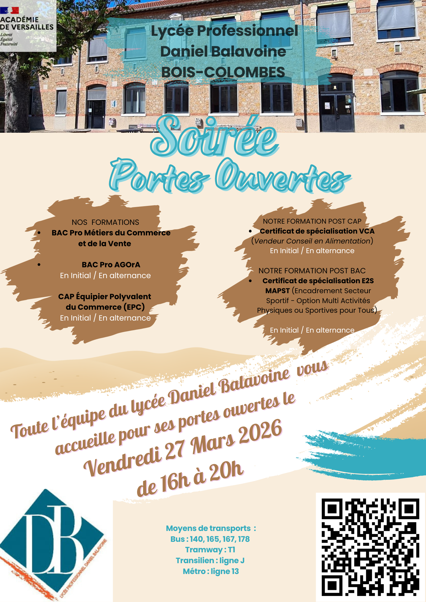 Soirée Portes Ouvertes - Lycée professionnel Daniel Balavoine